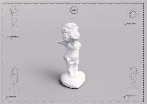 M Sculpture Decoration ED ICV CUPIDO Scalable Revit | RevitImport