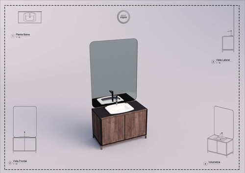 M Bathroom Cabinet with Sink MSPA_007 Revit | RevitImport