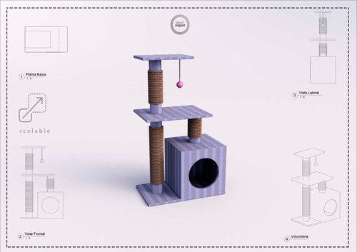 G Scalable Scratching Post Revit | RevitImport