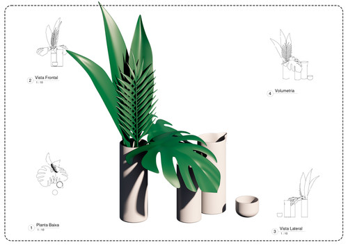 V Plant Decor Revit High Quality | RevitImport