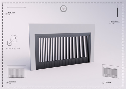 E Parametric Gate 1 Revit High Quality | RevitImport