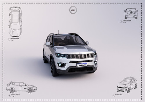 L Jeep Compass Revit High Quality | RevitImport