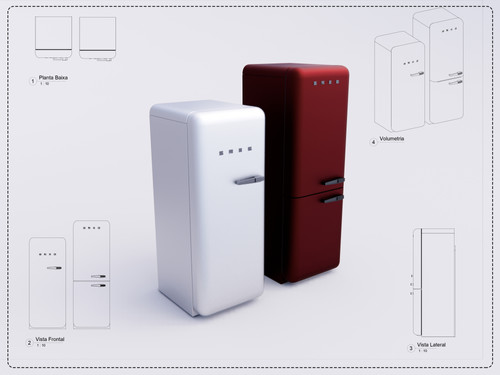 Refrigerator Revit High Quality | RevitImport