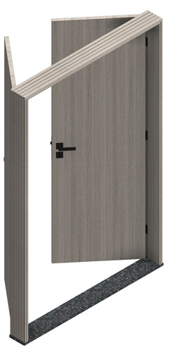 F Parametric PTG_005_Smooth Door 02 Rotating Leaves | RevitImport