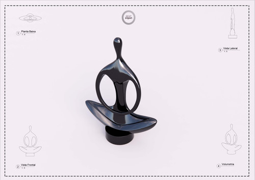 M Sculpture Decoration ED 1010 Scalable Revit | RevitImport