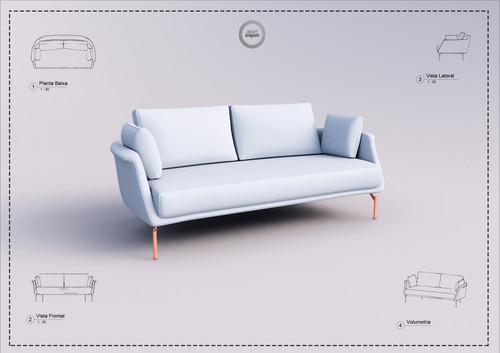 V Sofa Sing Revit High Quality | RevitImport
