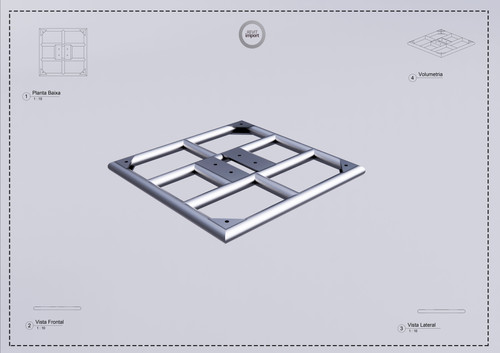 V Stage frame Grid Revit High Quality | RevitImport