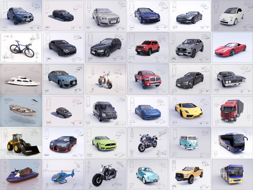 PACK VEHICLES Vol. 1 With 30 Models | RevitImport
