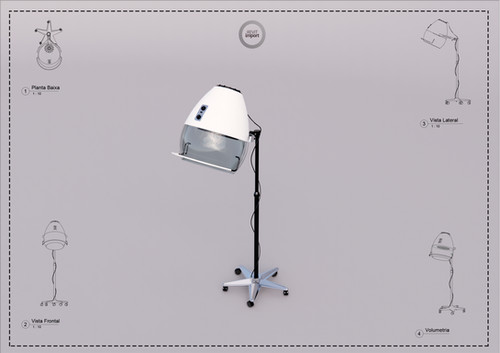 M Salon Dryer SB 01 Revit High Quality | RevitImport