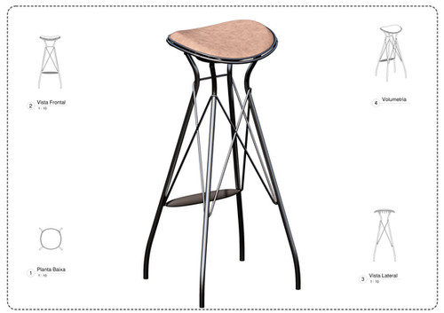 V Stool Divano Revit High Quality | RevitImport