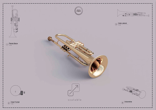 Scalable Trumpet Revit High Quality | RevitImport