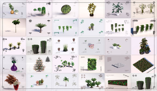 PACK PLANTS Vol. 1 | RevitImport