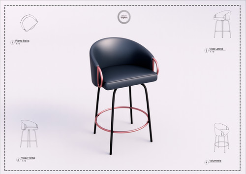 Stool 16 Revit High Quality | RevitImport