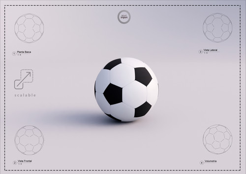 Scalable Soccer Ball Revit High Quality | RevitImport