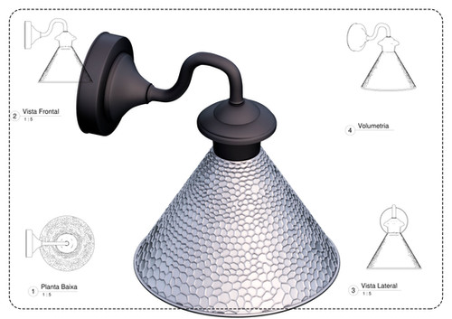 Hammered Sconce Revit High Quality | RevitImport