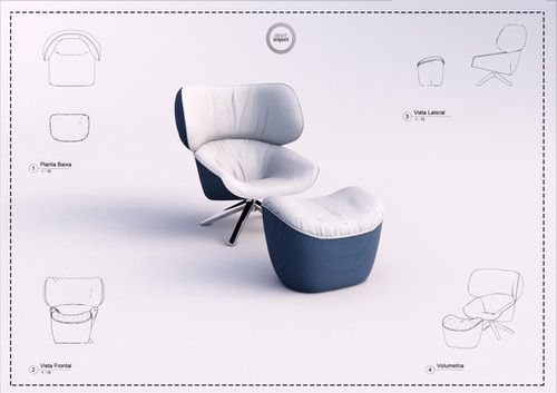 M Armchair 31 Revit High Quality | RevitImport