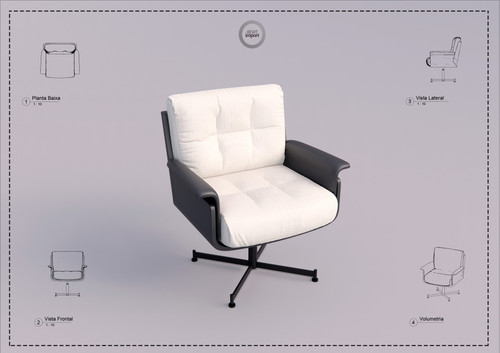 V Minotti Chair Revit High Quality | RevitImport