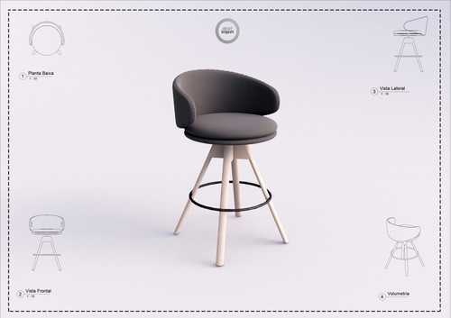 Stool 17 Revit High Quality | RevitImport