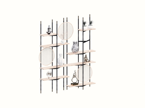 M Decorated Bookcase 002B Revit | RevitImport