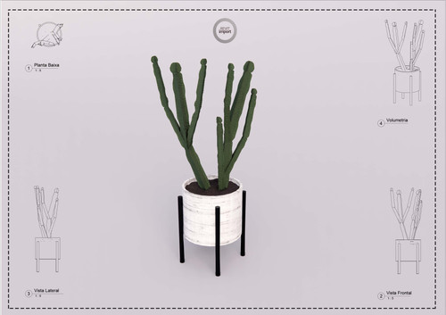 R Plant Cacto Candelabro Revit High Quality | RevitImport