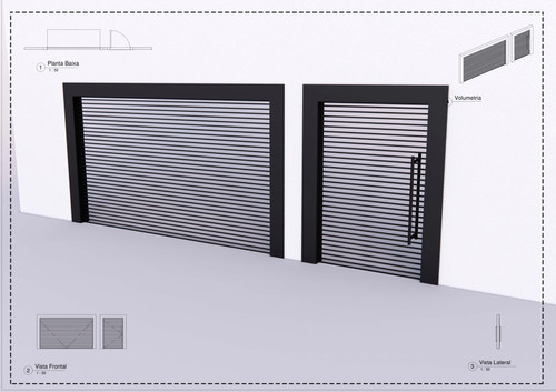 Parametric Set Gate 3 Revit High Quality | RevitImport