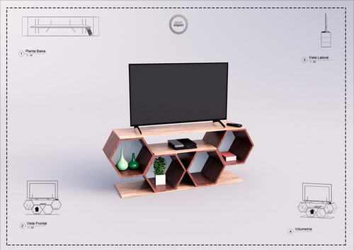 N Parametric TV Hive Rack Rack Revit | RevitImport