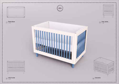 R Children's Crib Revit High Quality | RevitImport