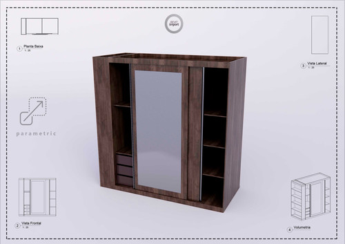 G Parametric Wardrobe 2 Revit | RevitImport