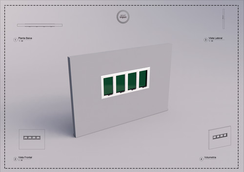 F Parametric Windows Quadruple Maxim-Air 026 Revit | RevitImport