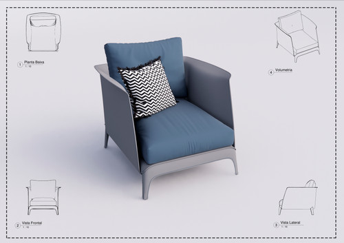 Armchair Revit 56 High Quality | RevitImport