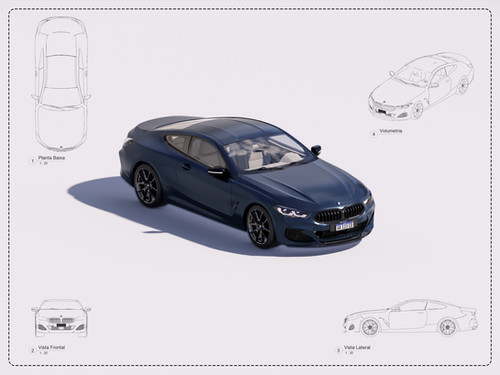 Car BMW 8 Revit High Quality | RevitImport