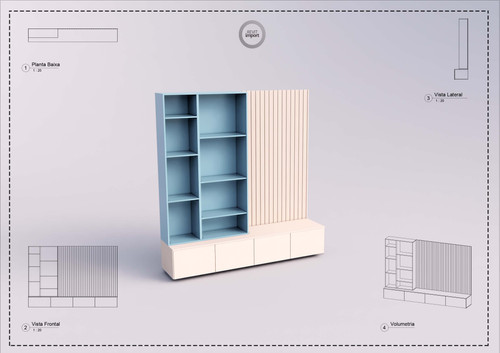 M Parametric Rack Panel RTV_004 | RevitImport