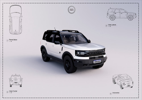 L Ford Bronco 2023 Revit High Quality | RevitImport
