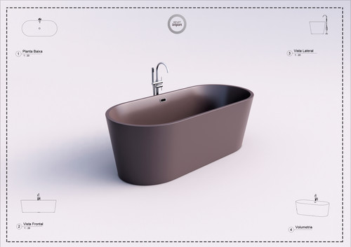 V Bathtub 01 Revit High Quality | RevitImport