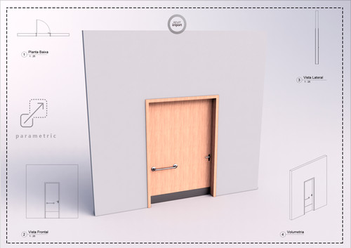 E Accessibility Door PCD Revit | RevitImport