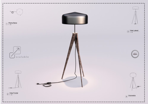 Floor Lamp 5 Scalable High Quality | RevitImport