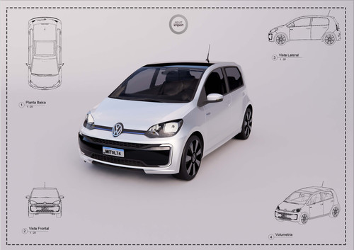 L Volkswagen UP 2019 Revit High Quality | RevitImport