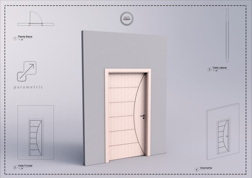 Parametric N Door 04 Revit | RevitImport