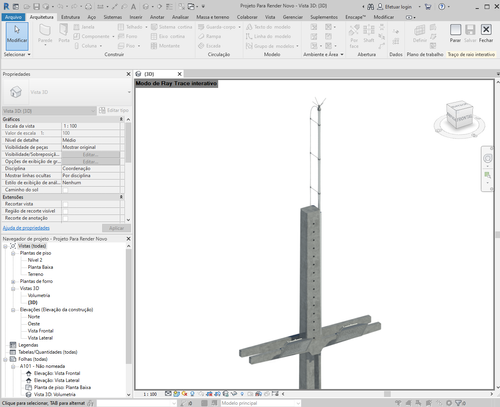 Light Post 05 Revit High Quality | RevitImport