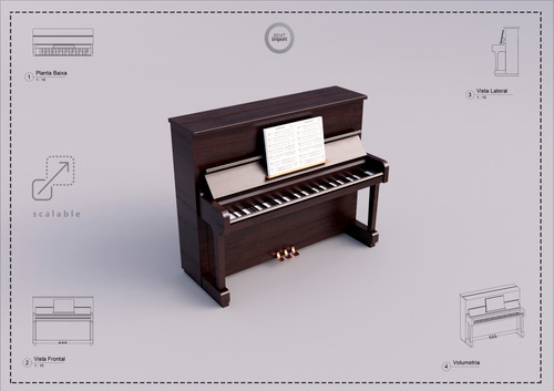 M Piano Scalable Revit High Quality | RevitImport