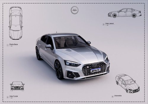 L Audi SS Revit High Quality | RevitImport