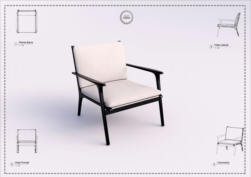 Armchair 106 Revit High Quality | RevitImport
