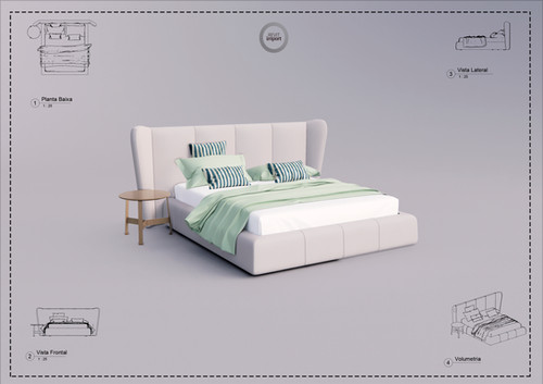 V BED 06 Revit High Quality | RevitImport