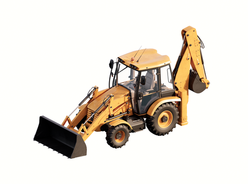 S Backhoe Loader Block Revit Family | RevitImport