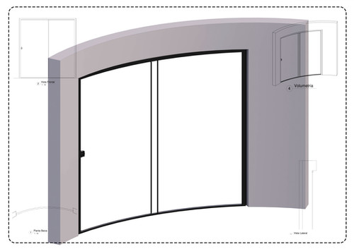 Parametric Curve Door Revit High Quality | RevitImport