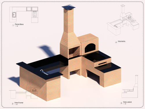 Parametric SET Barbecue Grill Revit High Quality | RevitImport