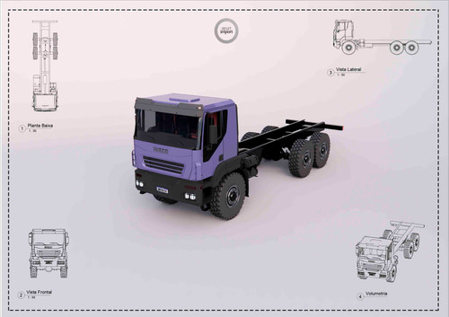L Iveco 420 Truck Revit High Quality | RevitImport