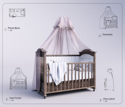 Baby Crib Revit 03 High Quality | RevitImport