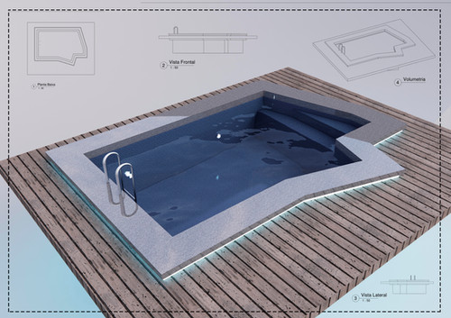 Parametric Pool 2 High Quality | RevitImport