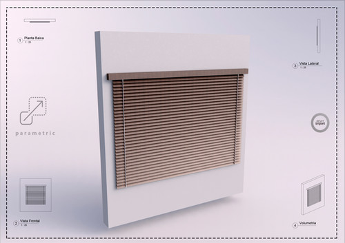 E Parametric Horizontal Blind Revit High Quality | RevitImport